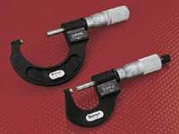 Starrett T216XRL-1, 1'', .0001'' Grad, Carbide Faces, Ratchet Stop ...