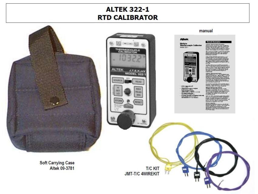 Altek 322 4-Type Multiple Thermocouple Calibrator - JM Test Systems