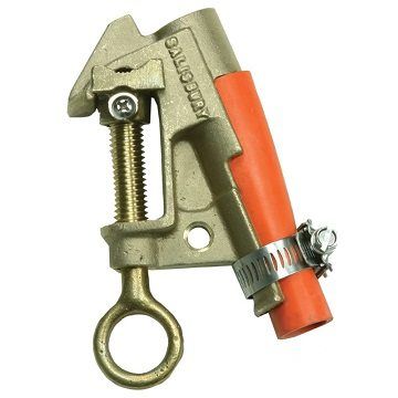 Salisbury 4260 Bronze ''C'' Type Grounding Clamp with Curved Serrated ...